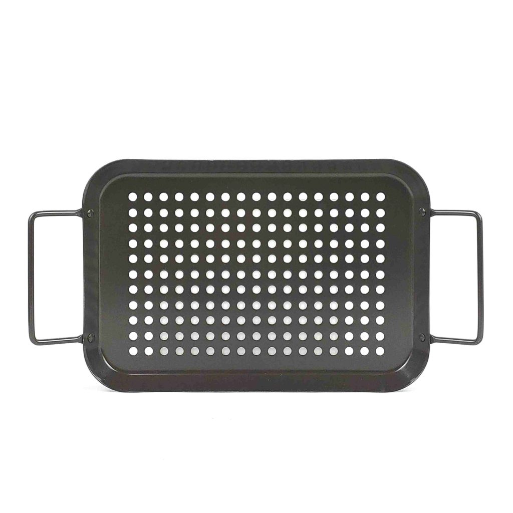 Wholesale Rectangle Grill Basket With Handle Non-stick Carbon Steel BBQ ...
