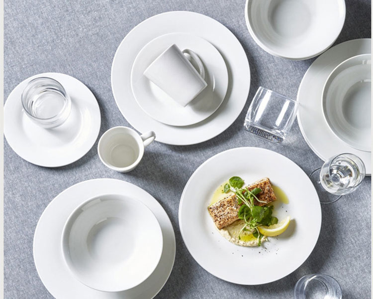 20pcs Plain White Porcelain Tableware Set - Raylon