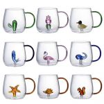 Custom Clear 3D Pattern Glass Cups With Handle Wholesale - Raylon