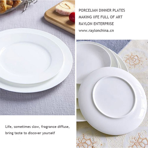 White Porcelain Dinner Plates Bulk Sale Company - Raylon