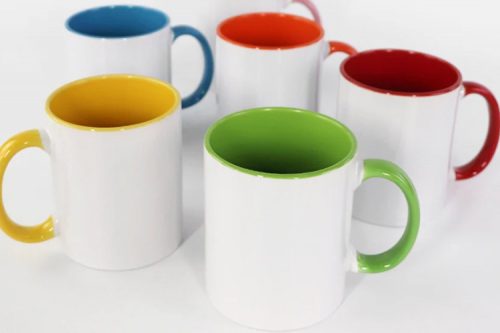 Inner and Handle Colored Sublimation Mugs 11oz - Raylon