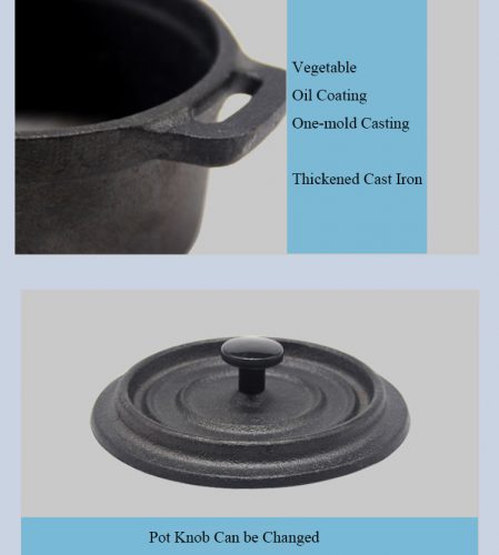 Pre-seasoned Oil Cast Iron Mini Cooking Pot Wholesale - Raylon