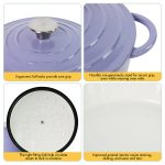 OEM 22cm Purple Enamel Cast iron Casserole Pot - Raylon